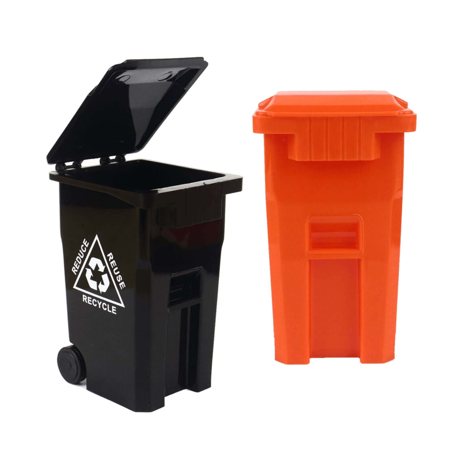 Mini Curbside Garbage Trash Bin Pen Holder and Unique Tiny Size Recycle ...